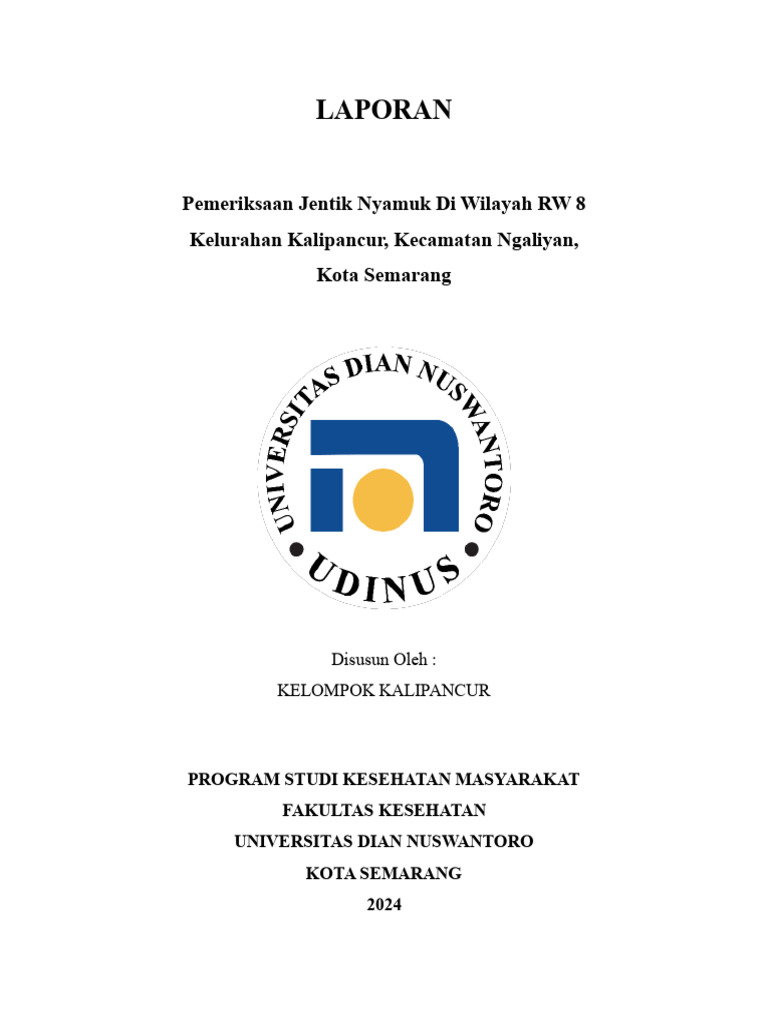 Laporan Kalipancur | PDF