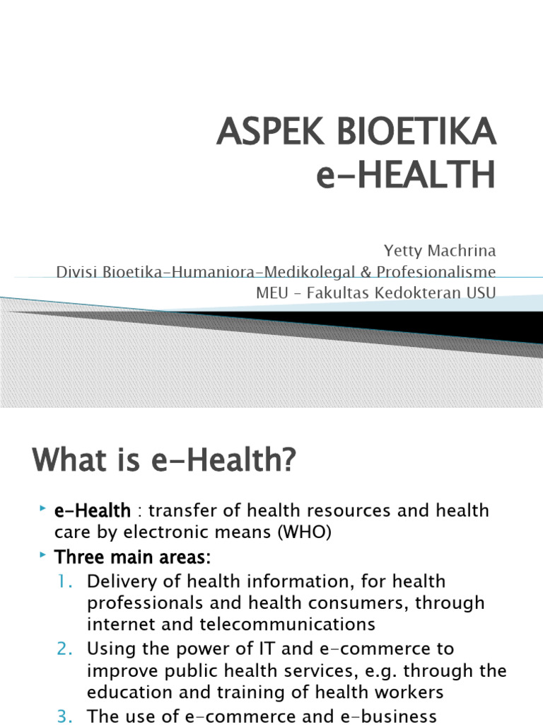 BHMP2-K6 Aspek Bioetika E-Health | PDF | Privacy | Informed Consent