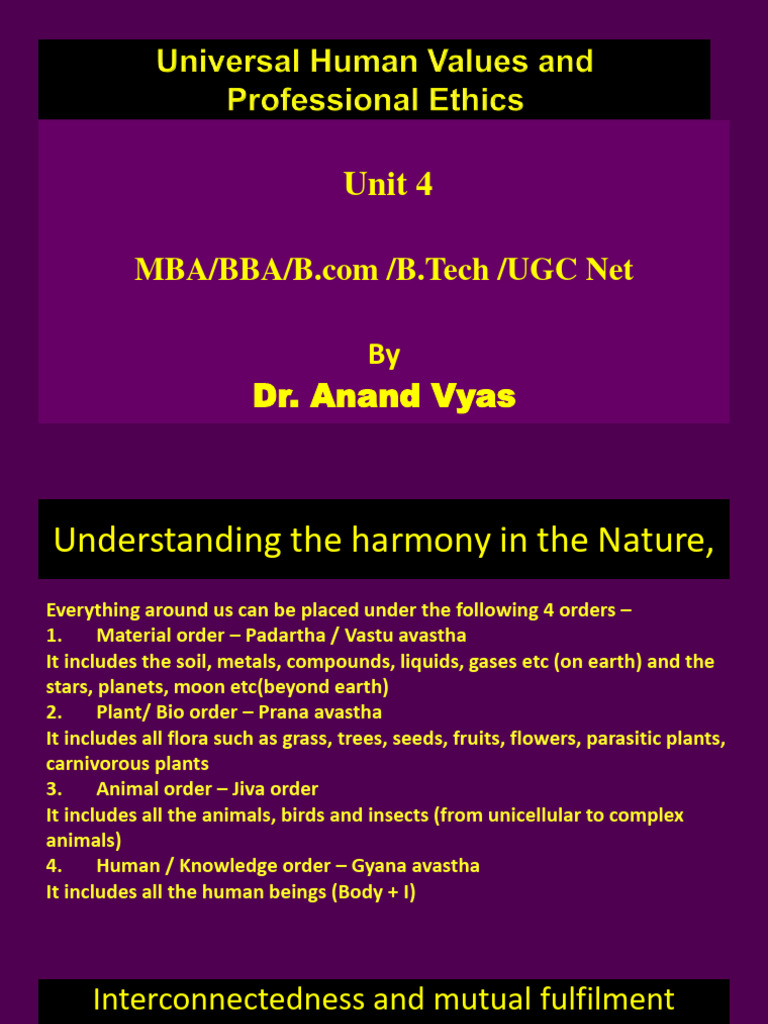 Unit 4 UHVPE AKTU | PDF | Nature | Plants