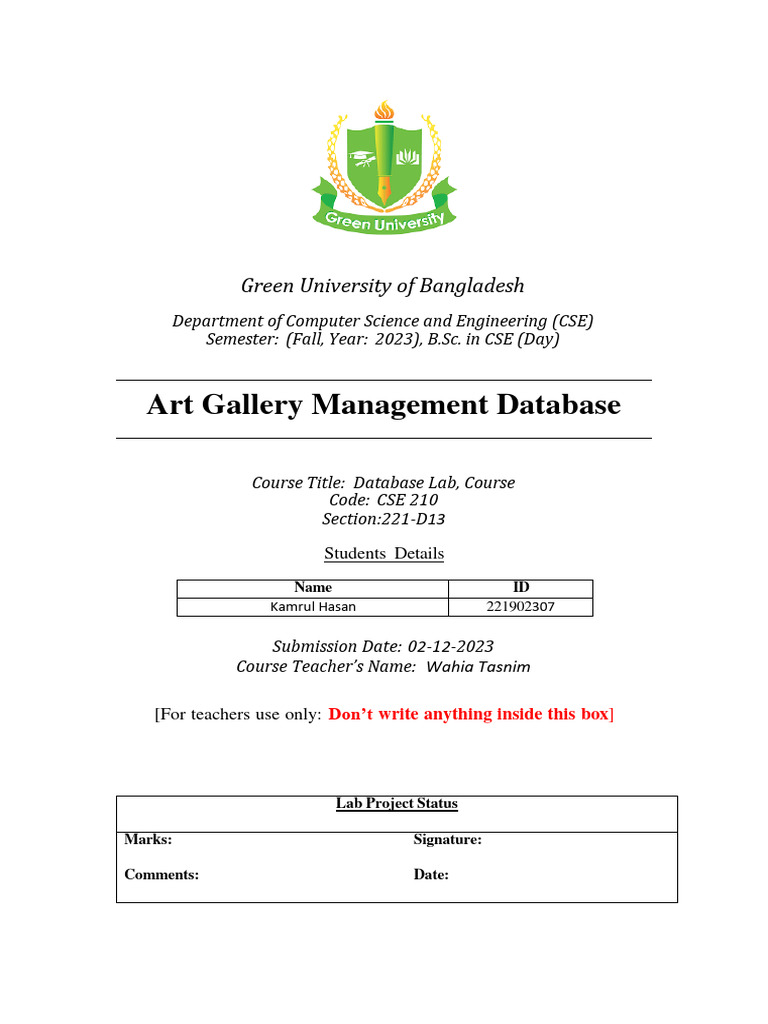 221902307-DBMS LAb Proposal | PDF | Databases | Application Software