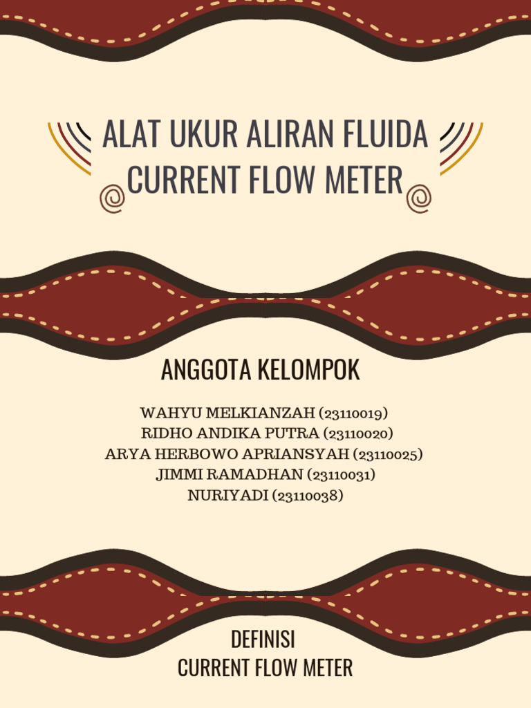 Alat Ukur Aliran Fluida Current Flow Meter 2. | PDF | Griya & Taman