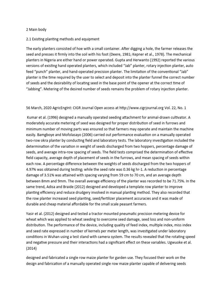 2 Main Body-WPS Office | PDF | Mechanization | Tractor