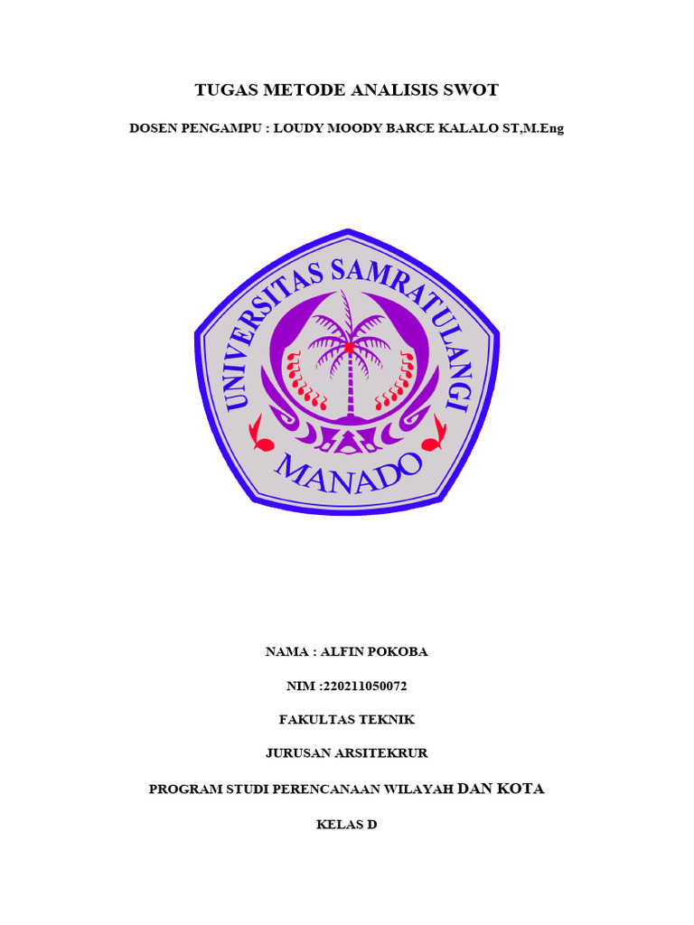 Tugas Metode Analisis Swot | PDF | Bisnis