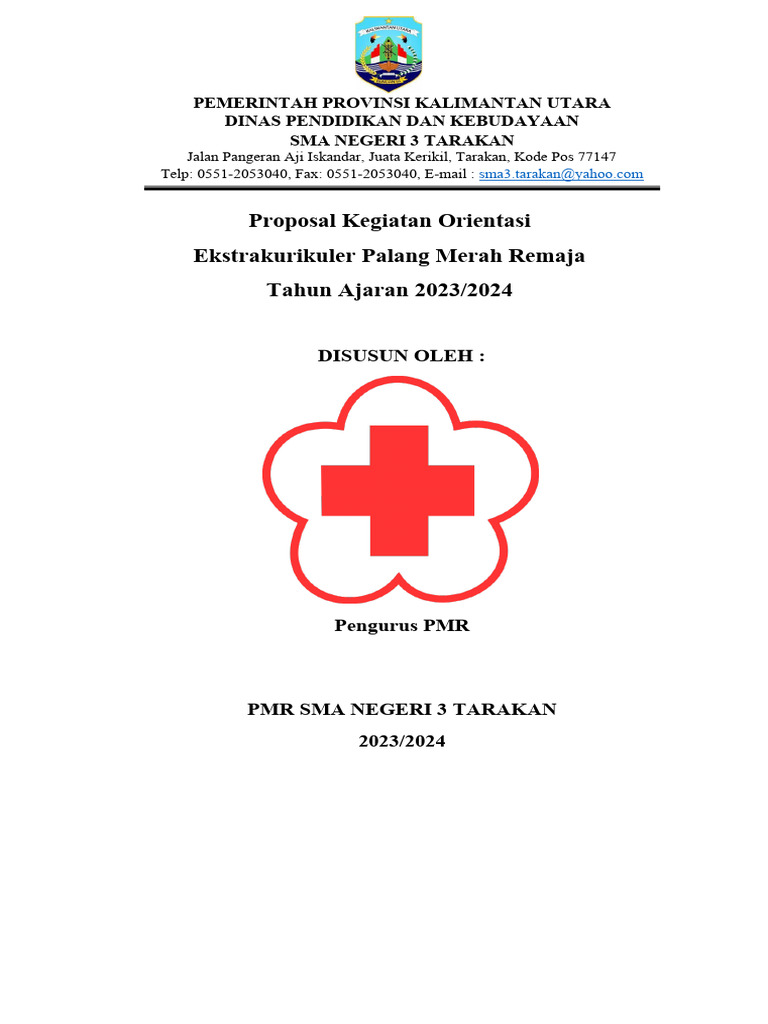 Proposal Kegiatan LDK PMR 2023 | PDF