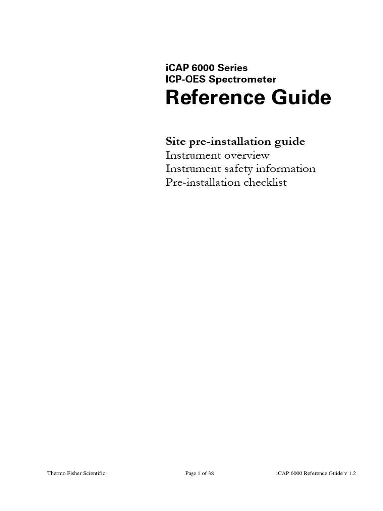 Rev 1.2 - ICAP 6000 Reference Guide | PDF