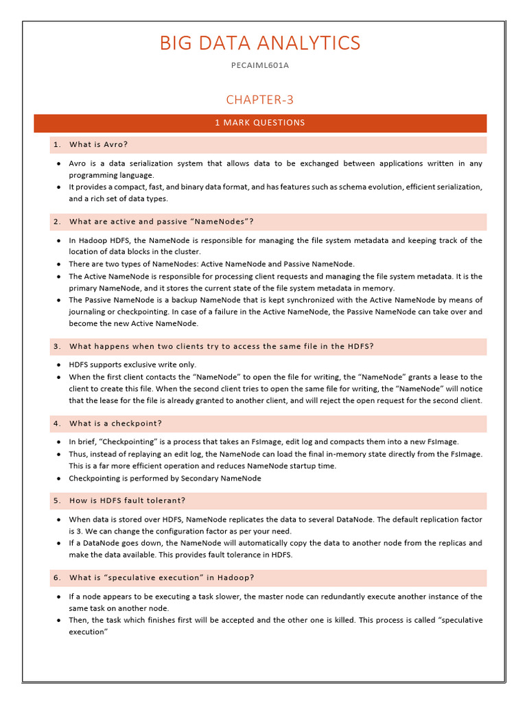 Ch_3_BDA | PDF | Apache Hadoop | Map Reduce