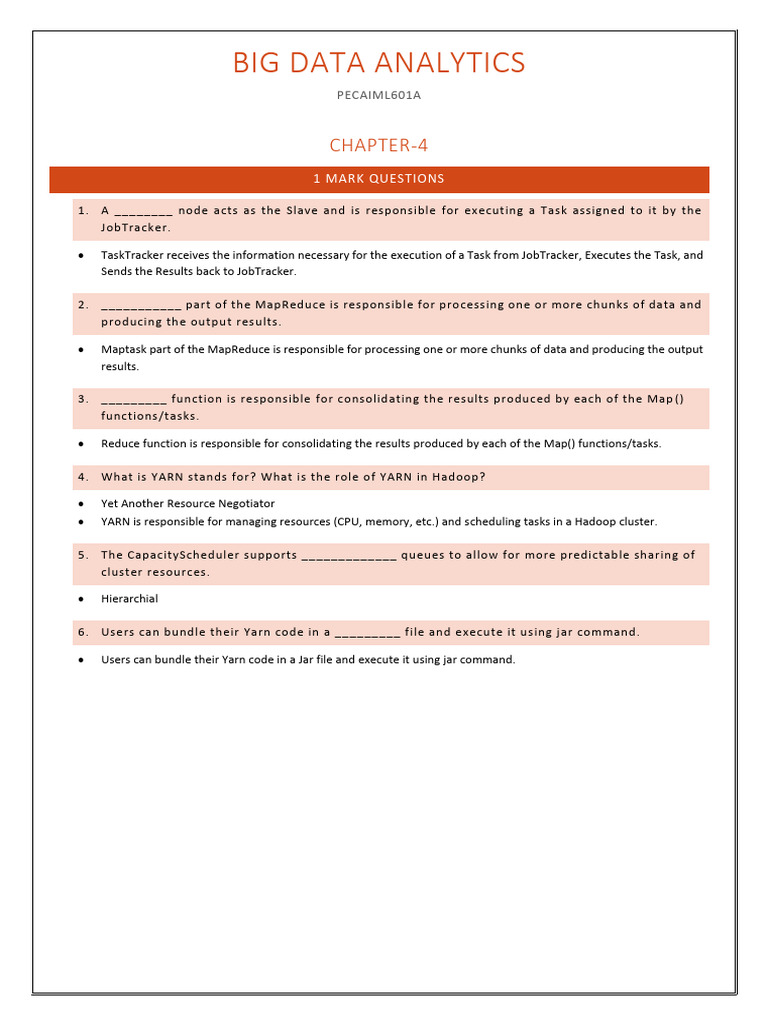 CH 4 BDA | PDF | Map Reduce | Apache Hadoop CH 4 BDA | PDF | Map Reduce | Apache Hadoop