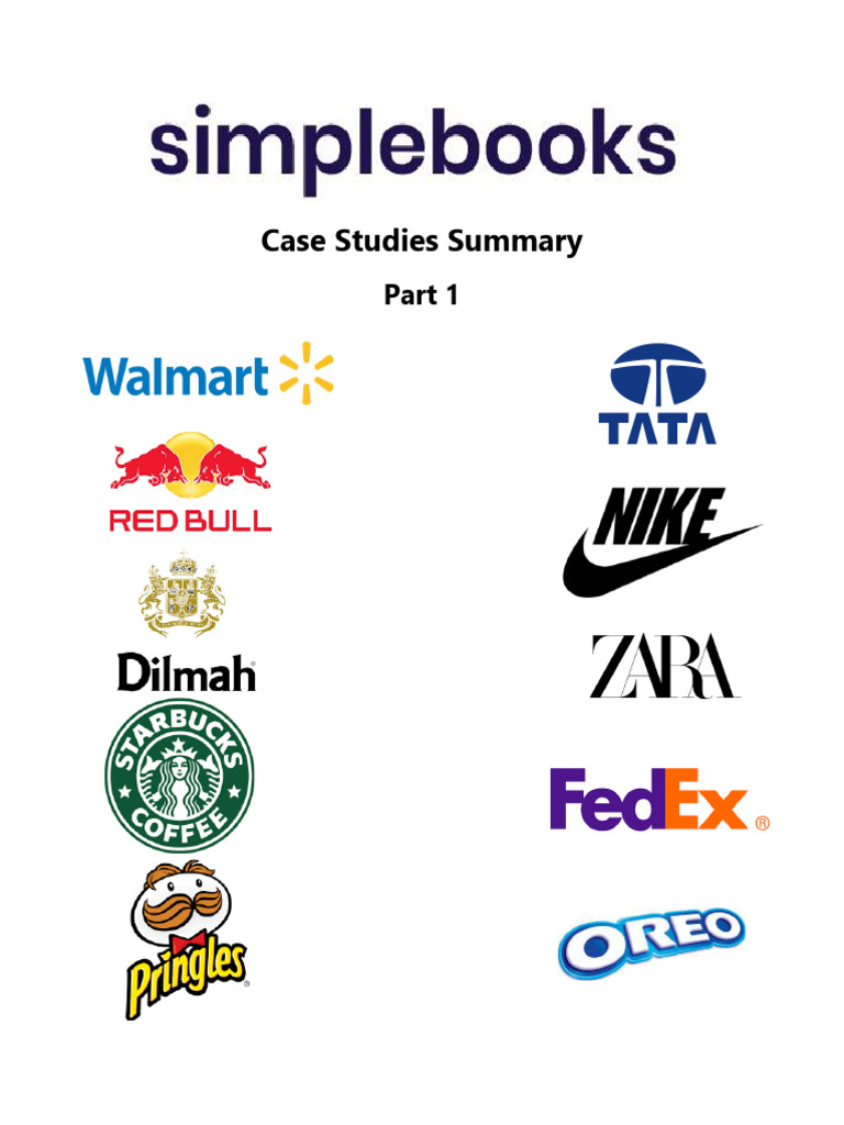 Case Studies Summary Part 01-Simplebooks | PDF | Starbucks | Walmart