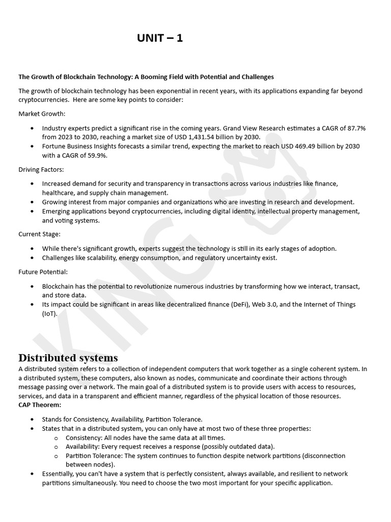 Unit-1 BC | PDF | Bitcoin | Cryptocurrency