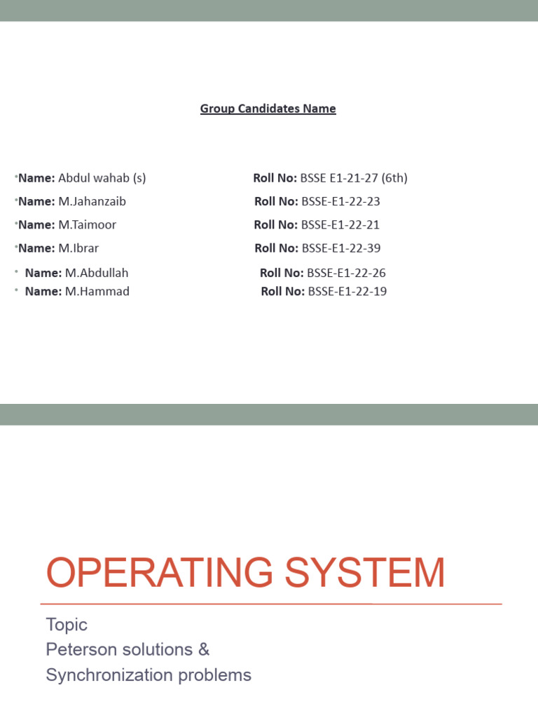 Operating System Presentation No 2[1] | Download Free PDF | Computer Architecture | Software ...