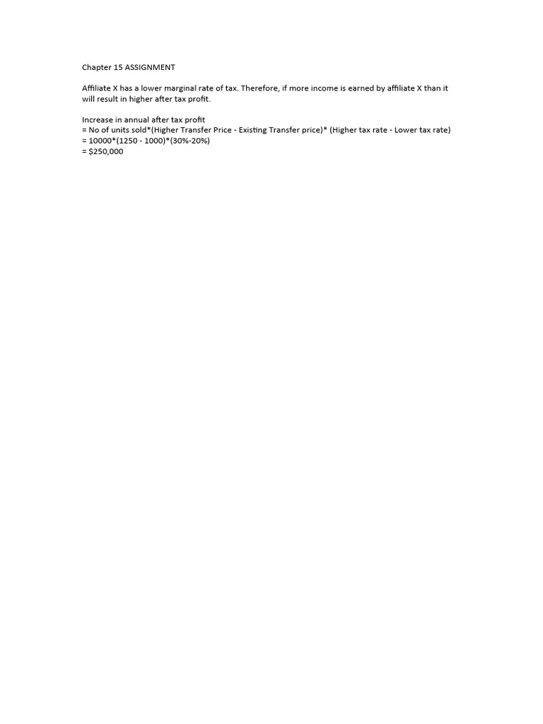 Chapter 15 Assignment | PDF Chapter 15 Assignment | PDF