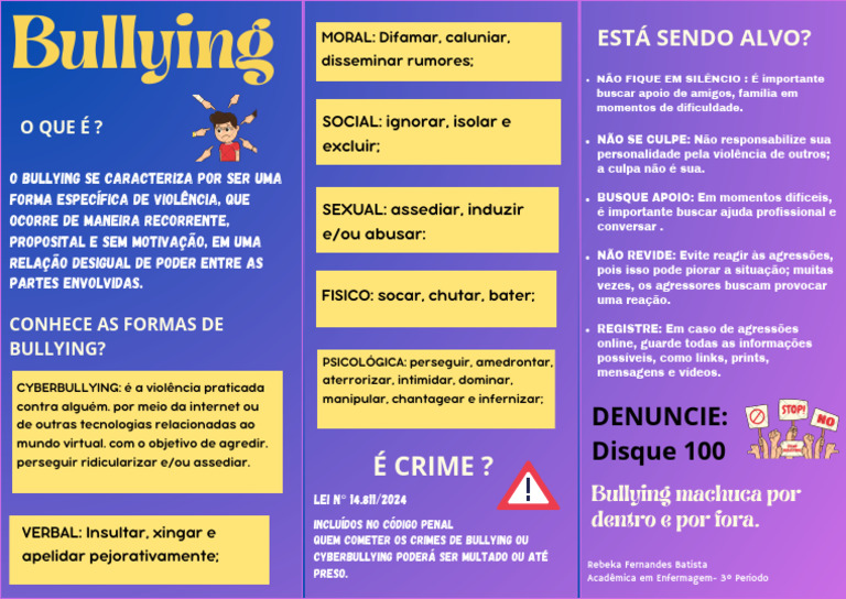 Cartilha bullying | Download grátis PDF | Assédio moral/bullying ...