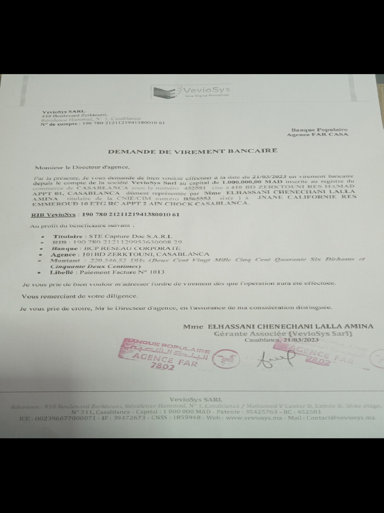 Accusé de Réception | PDF