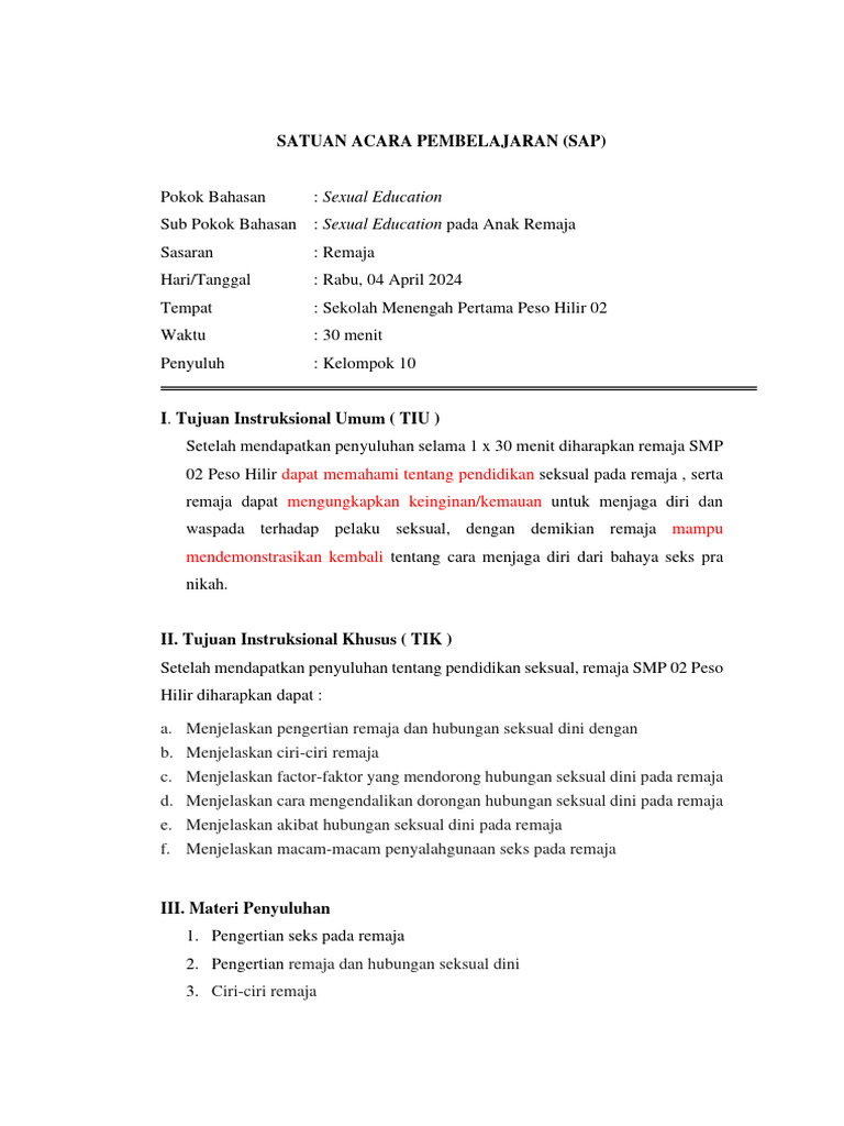 Sap Sex Education Fix Pdf