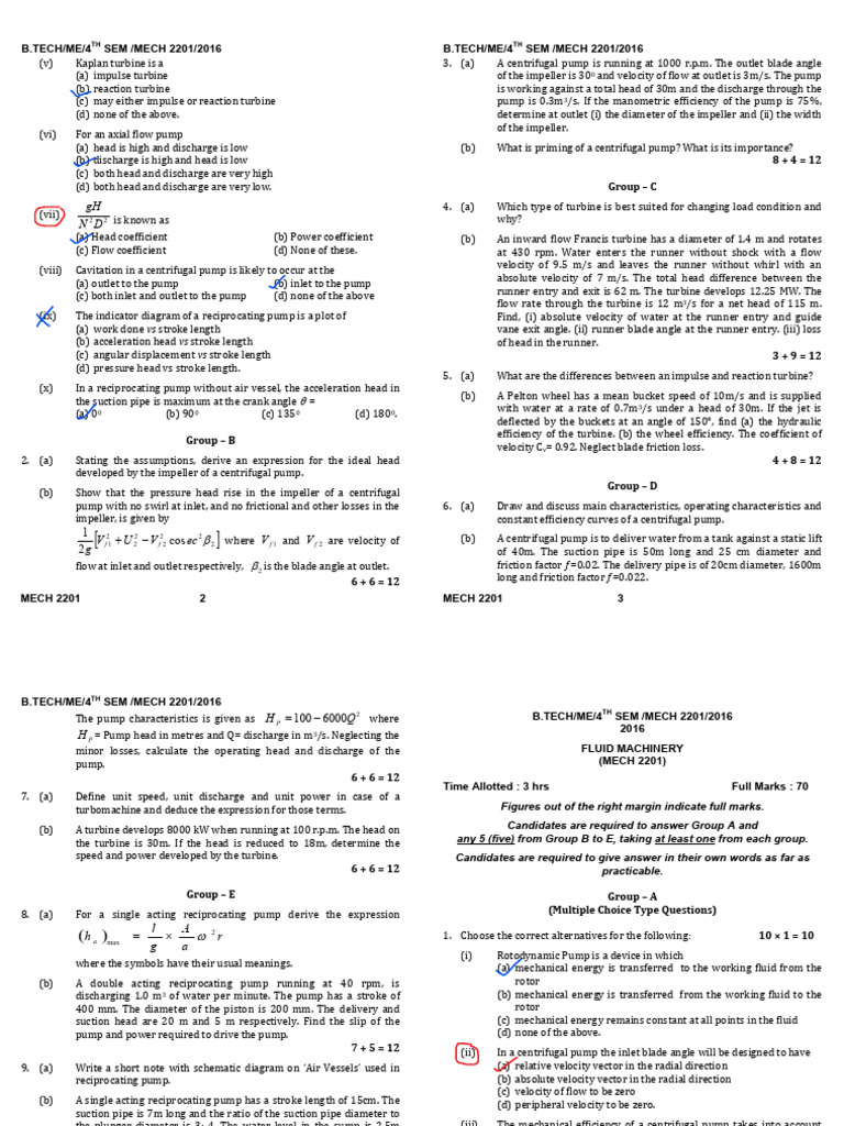 FLUID MACHINERY Merged 2016-2023 | PDF | Pump | Turbine