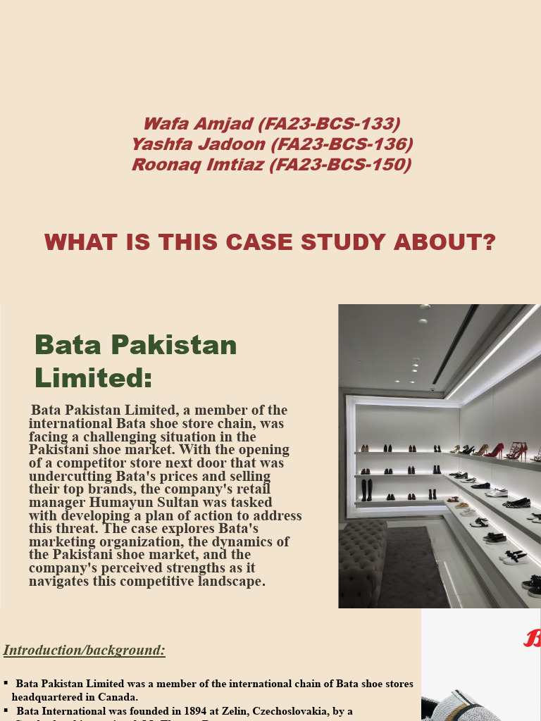 Bata Presentation | PDF | Retail | Private Sector