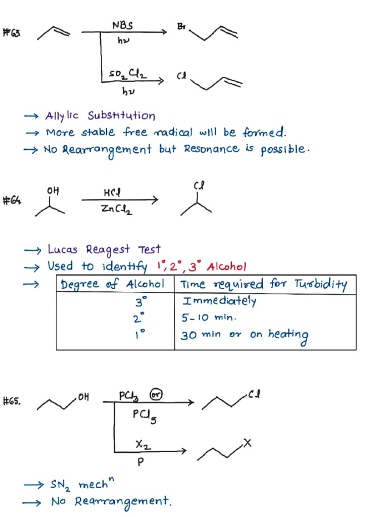 Alcohols: Tests and Reactions Guide | PDF | Chemical Reactions ...