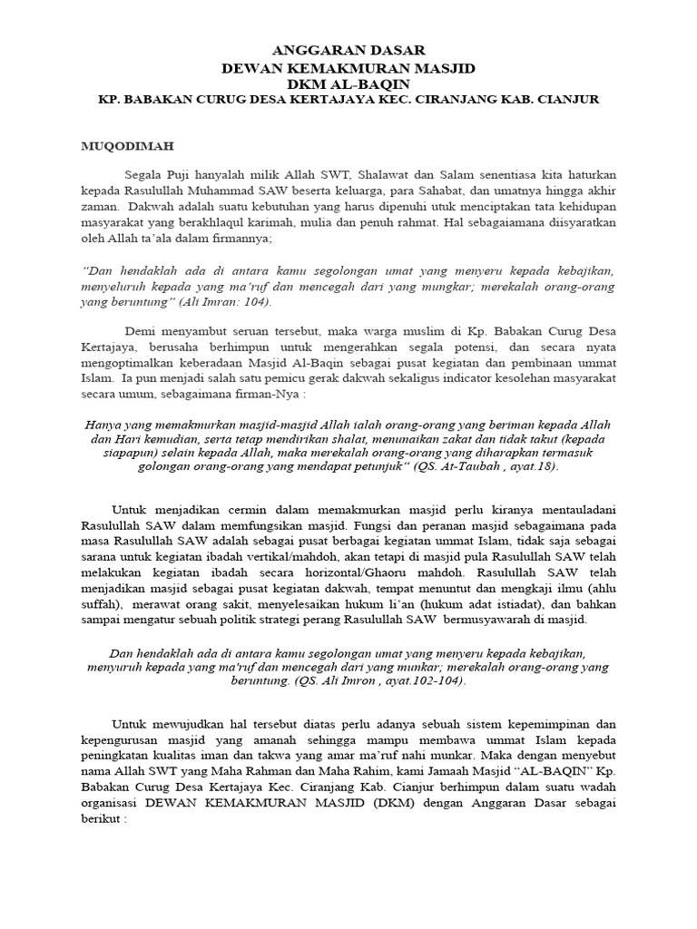 Ad-Art DKM Al-Baqin 2023 | PDF | Agama & Spiritualitas