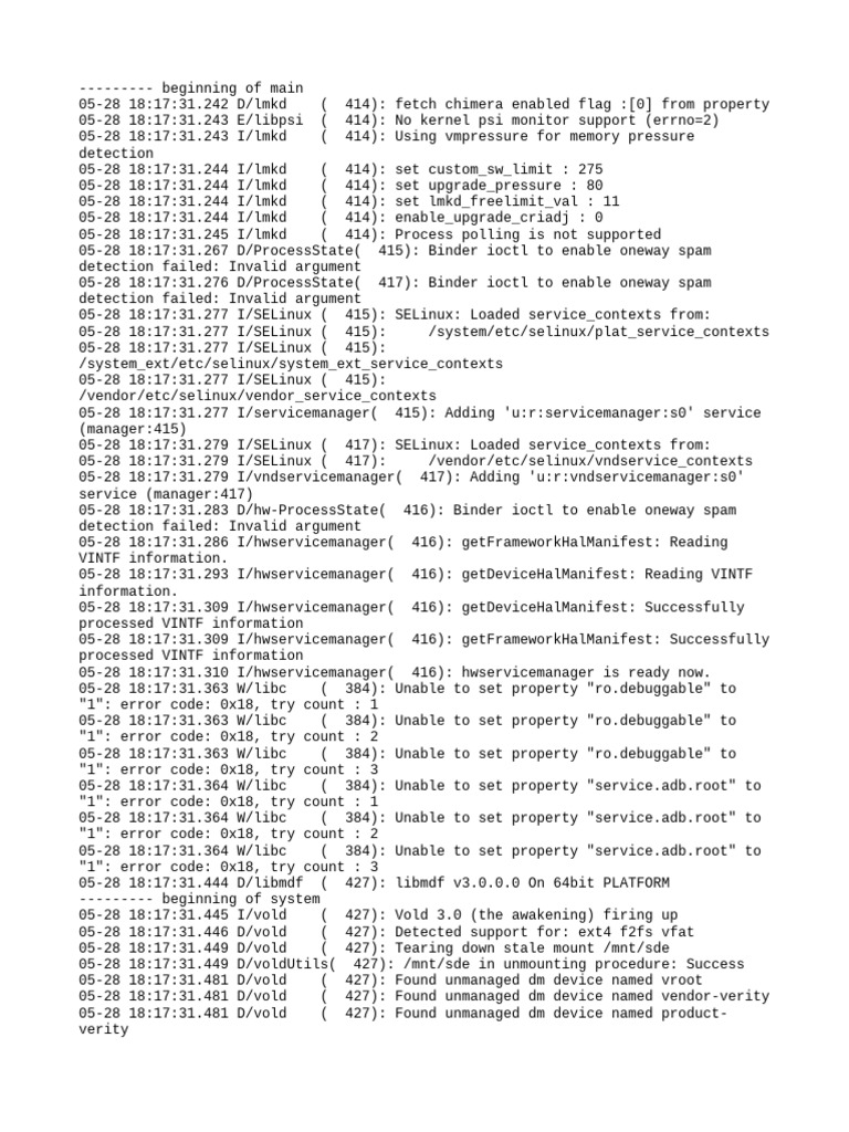 Logcat Prev CSC Log | PDF | Operating System Technology | Computing