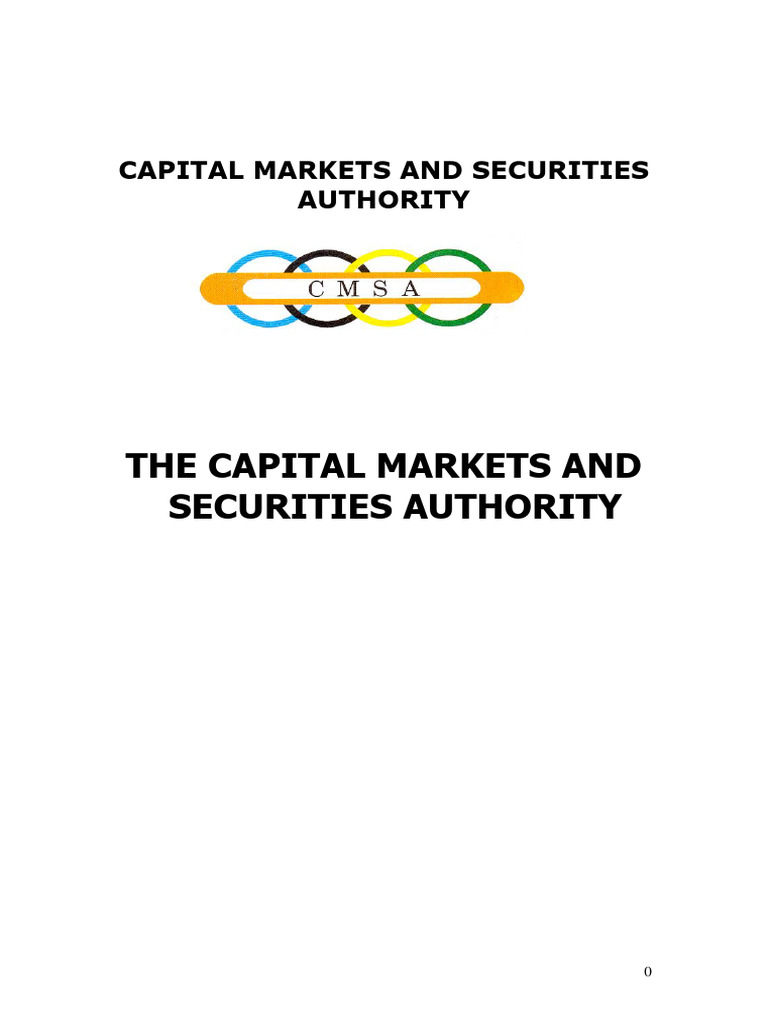 Cmsa Regulations Pdf Securities Finance Capital Market