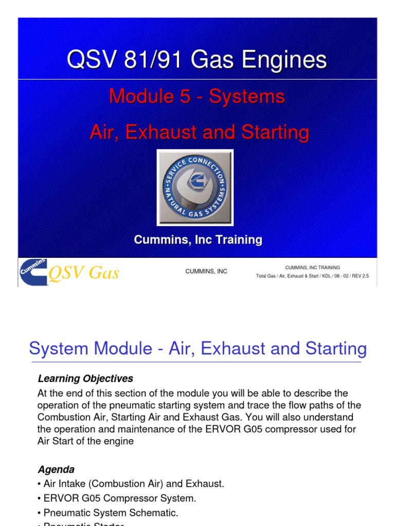 Gas Engine Systems Training | PDF | Turbocharger | Valve