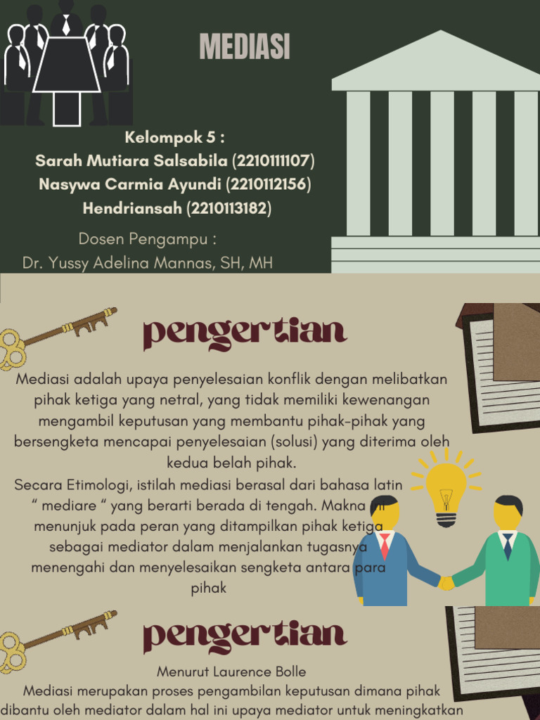 Mediasi: Proses dan Penerapannya | PDF