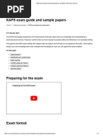 Kaps Guide | PDF | Pharmacology | Pharmaceutical Drug