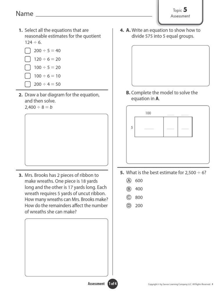 Envision G4 05 TA P | PDF | Mathematics