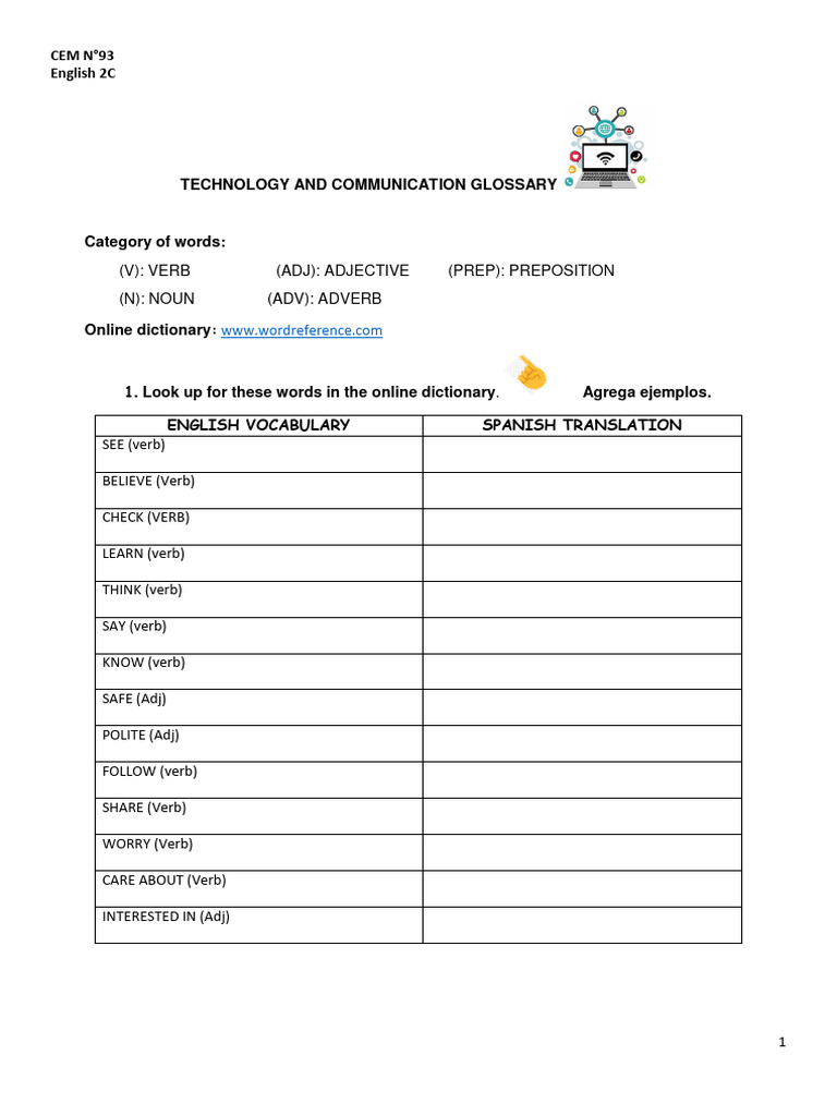 2C Tech and Communication Project | PDF | English Language | Verb