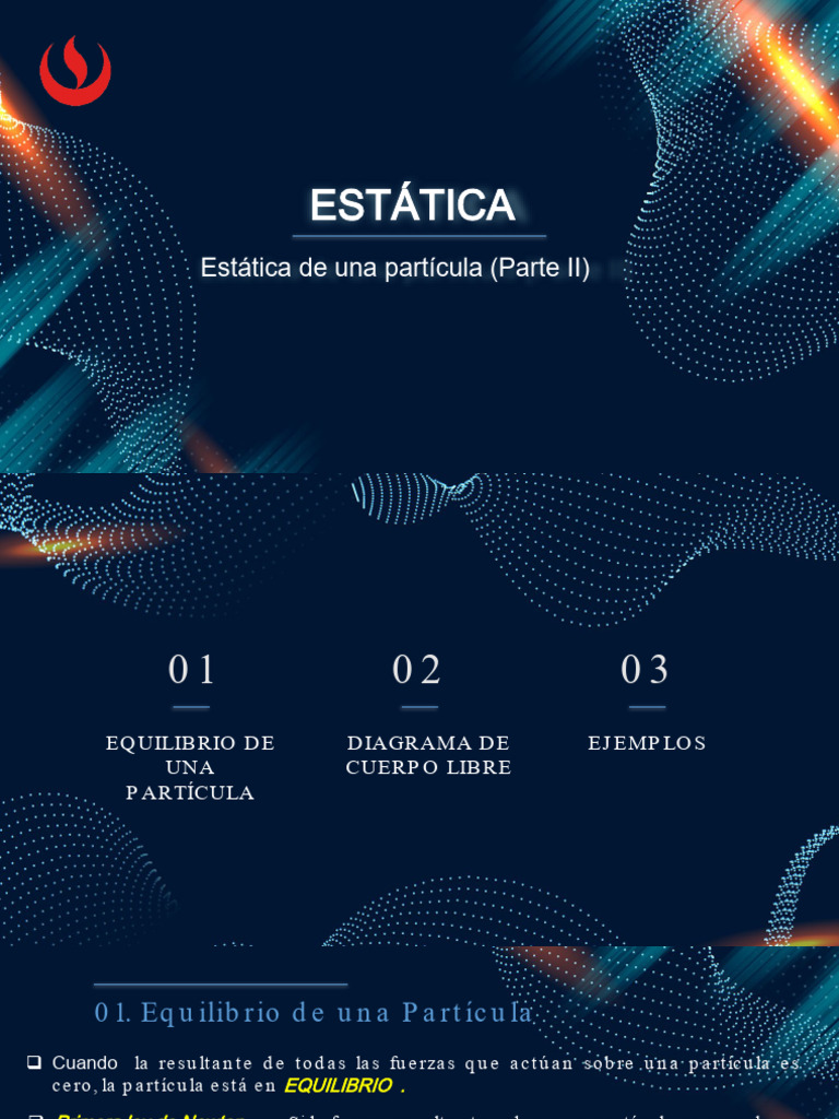 Estática de Una Partícula (ParteII) | PDF | Tensión (Física) | Mecánica