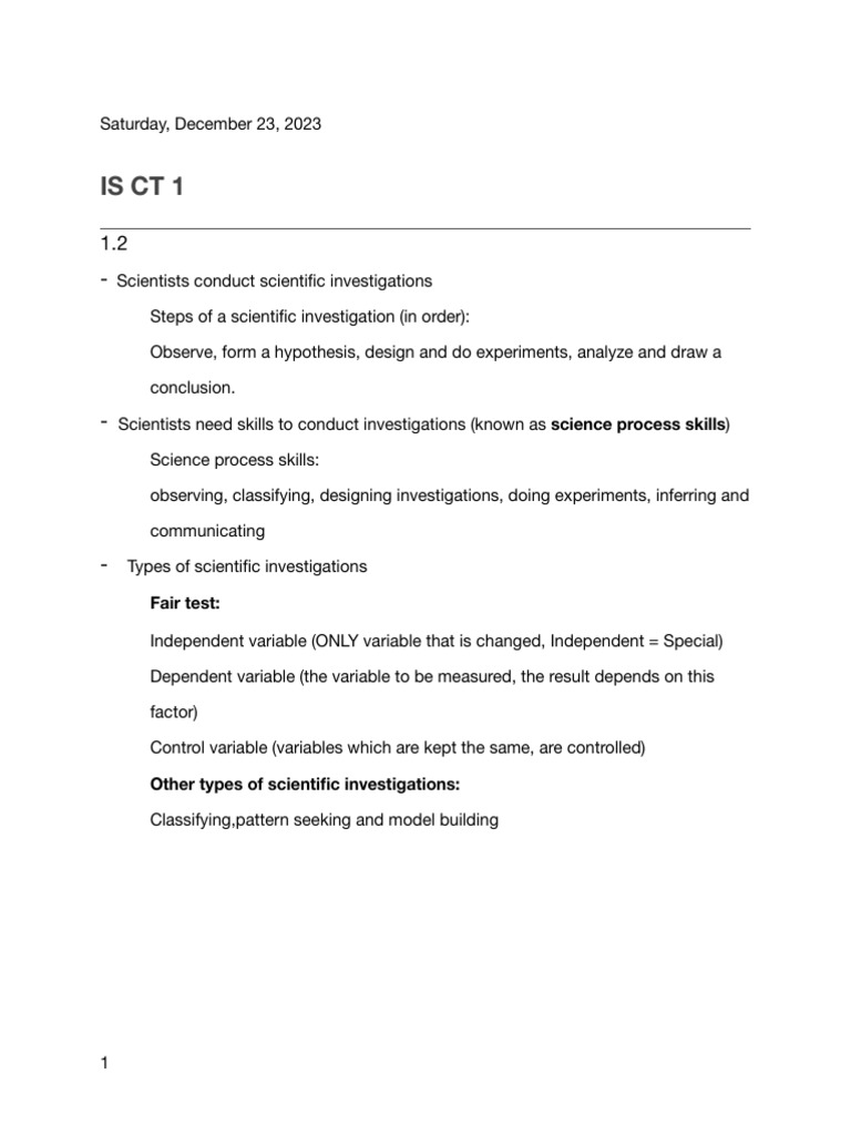 Steps and Tools for Scientific Investigations | PDF | Liquids | Experiment