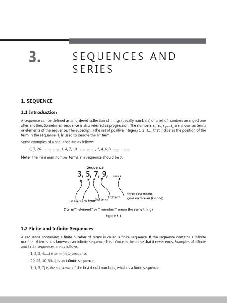 3 Sequences and Series Theory - 240403 - 133304 | PDF | Sequence | Summation