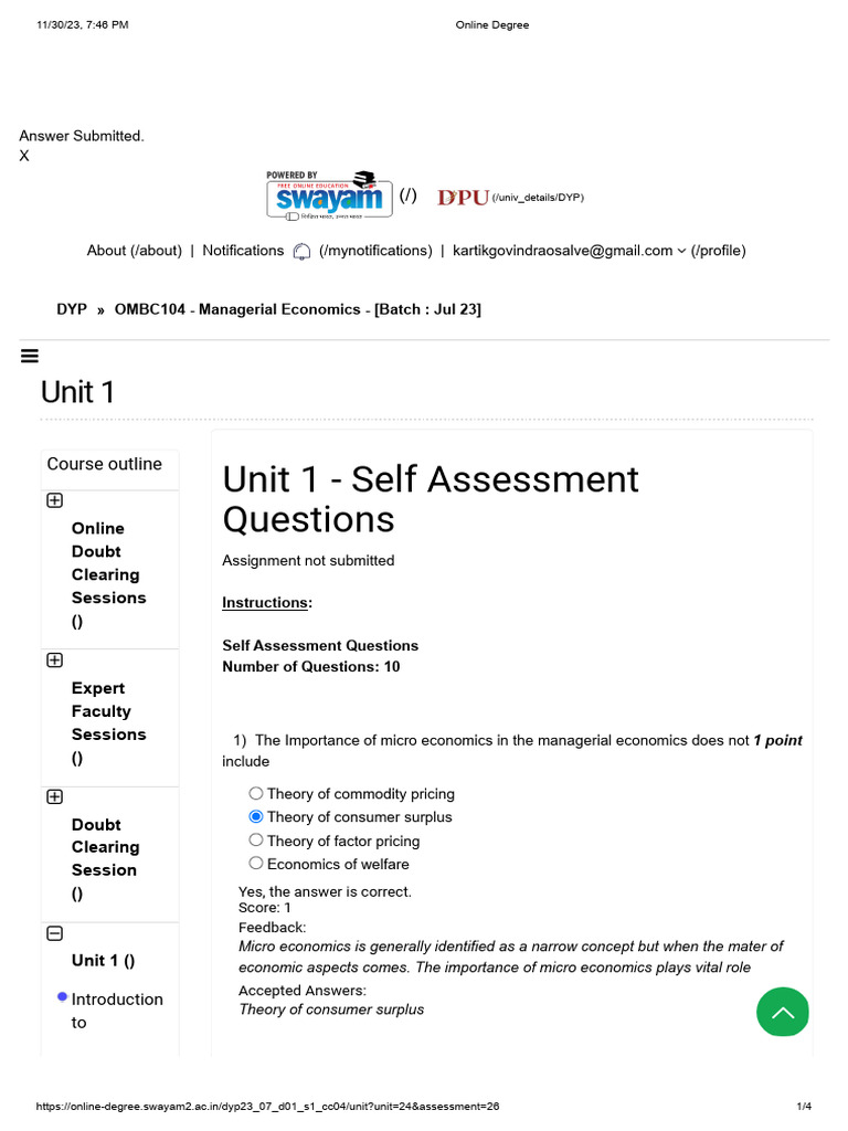 Self Assessment Question & Answers of OMBC 104 | PDF | Production ...