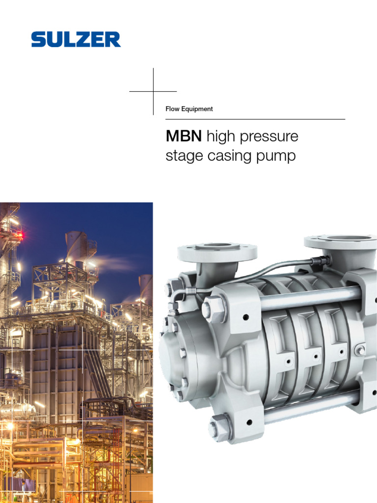 MBN High Pressure Stage Casing Pump E00657 | PDF | Pump | Bearing ...