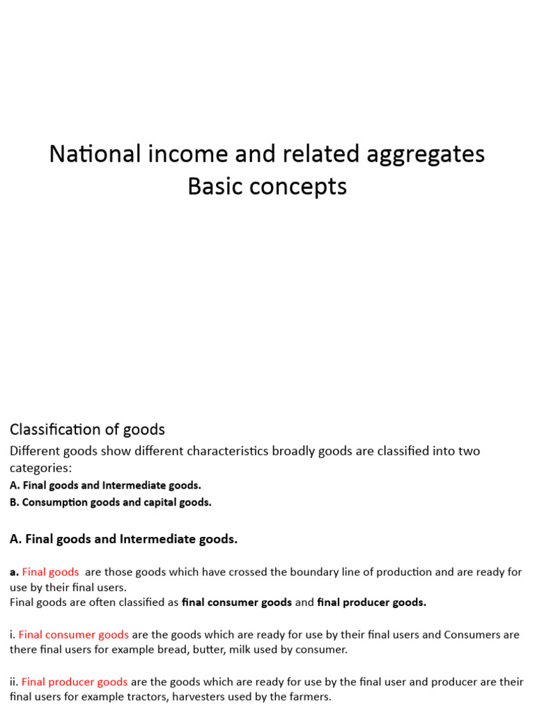 1B. National Income and Related Aggregates | PDF | Gross Domestic ...