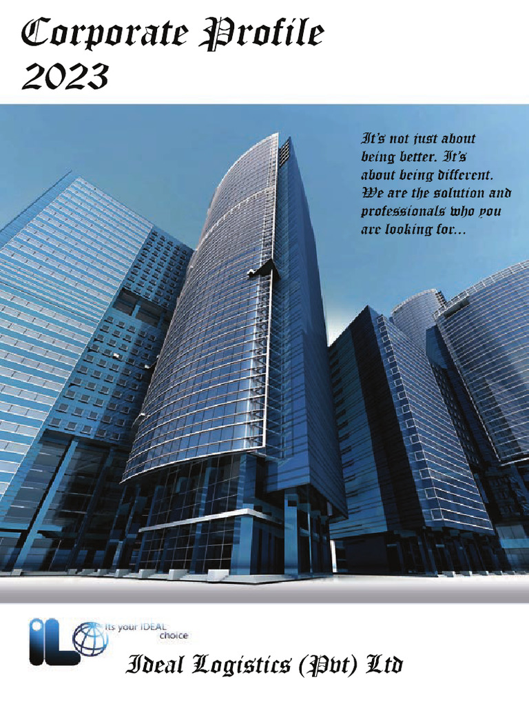 Corporate Profile - Ideal Logistics (Pvt) Ltd | PDF