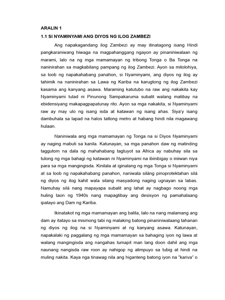 Filipino Project | PDF