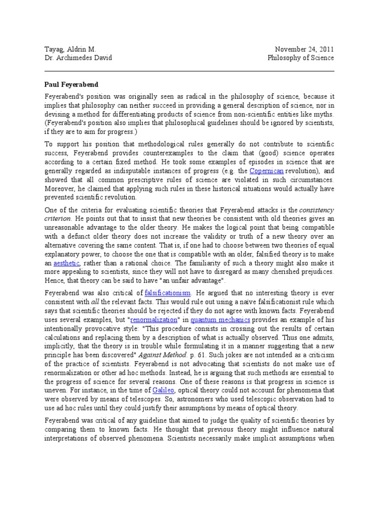 Tayag | PDF | Scientific Method | Falsifiability