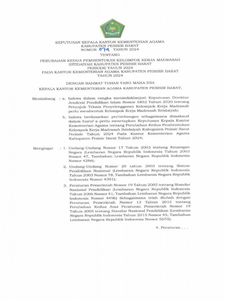 SK Pokja KKM Mi | PDF