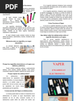 Triptico Sobre El Daño Del Vapeador | PDF