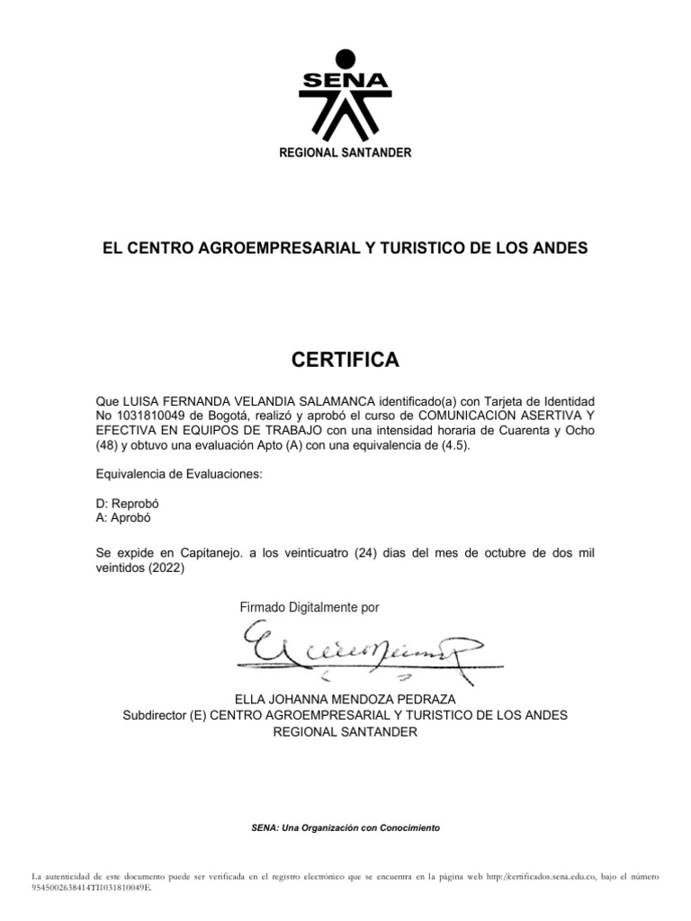 Certificado Logistica Turistica | PDF