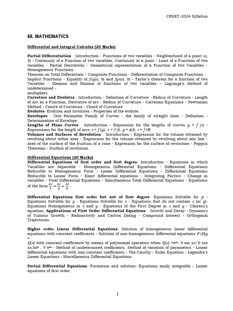 68. Mathematics | PDF | Group (Mathematics) | Ring (Mathematics)