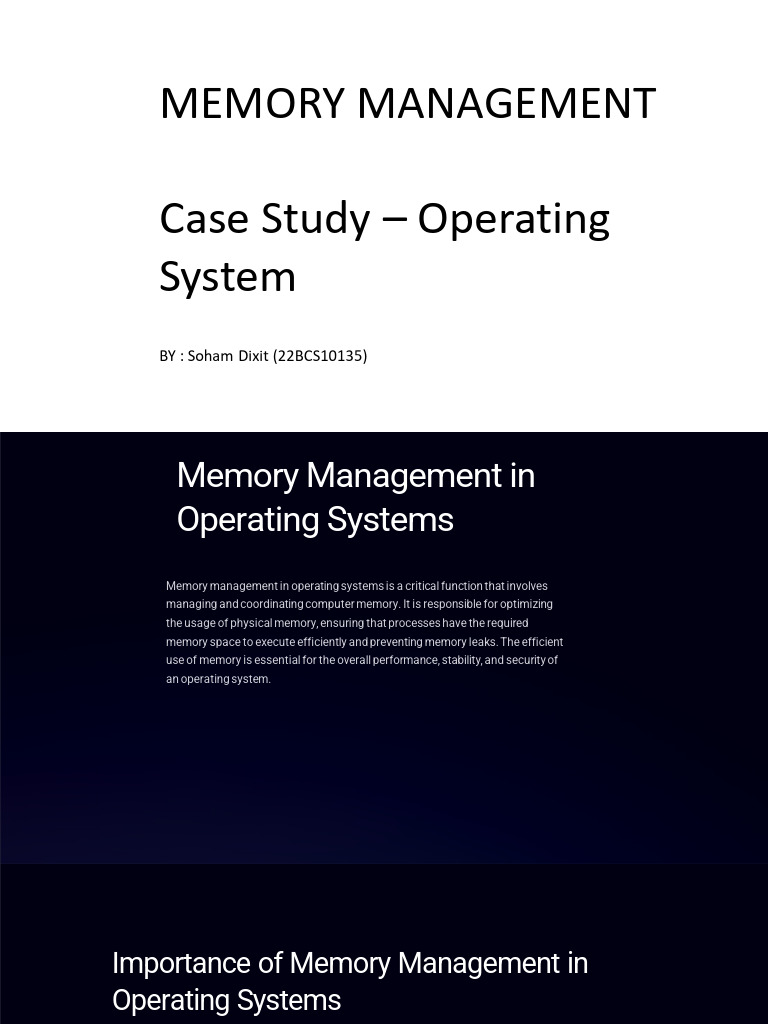 Soham Dixit operating system | Download Free PDF | Computer Data Storage | Cpu Cache