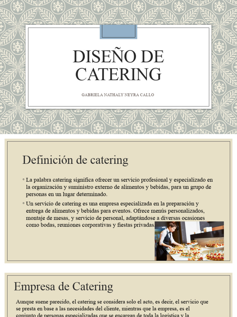 Definición y Tipos de Catering | PDF | Business | Economias