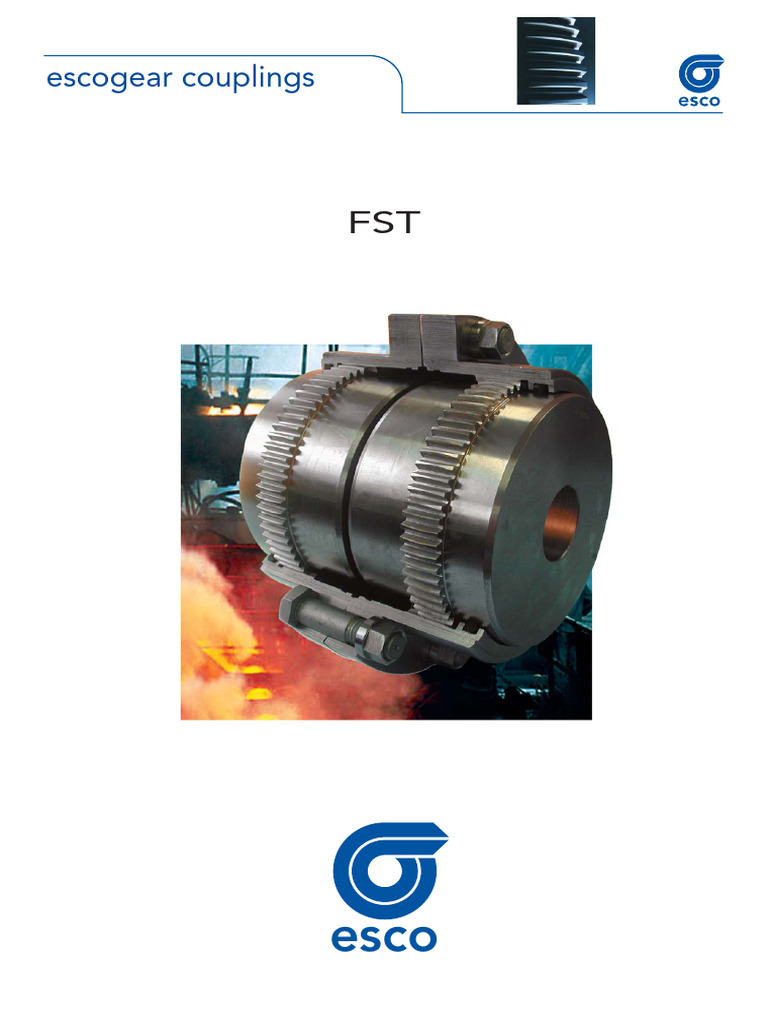 Esco FST Escogear Couplings | PDF | Gear | Screw