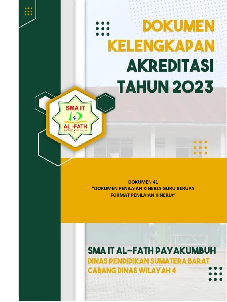 Penilaian Kinerja Guru: Format dan Indikator | PDF