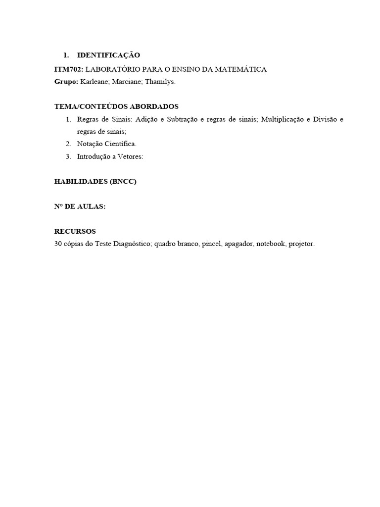 Modelo Sequência Didática | PDF | Aprendizado