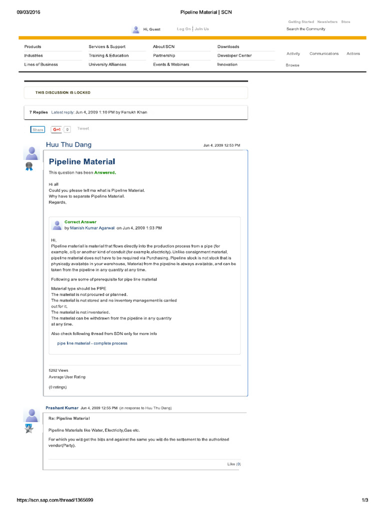Pipeline Material Explanations | PDF