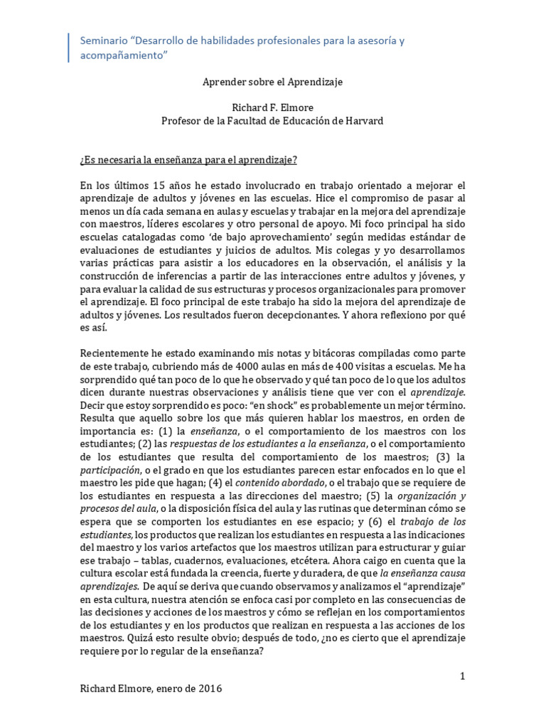 Repensar el Aprendizaje Escolar | PDF | Aprendizaje | Creatividad