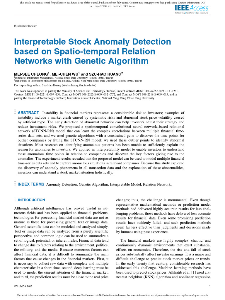 Interpretable Stock Anomaly Detection Based On Spa | PDF | Deep ... Interpretable Stock Anomaly Detection Based On Spa | PDF | Deep ...